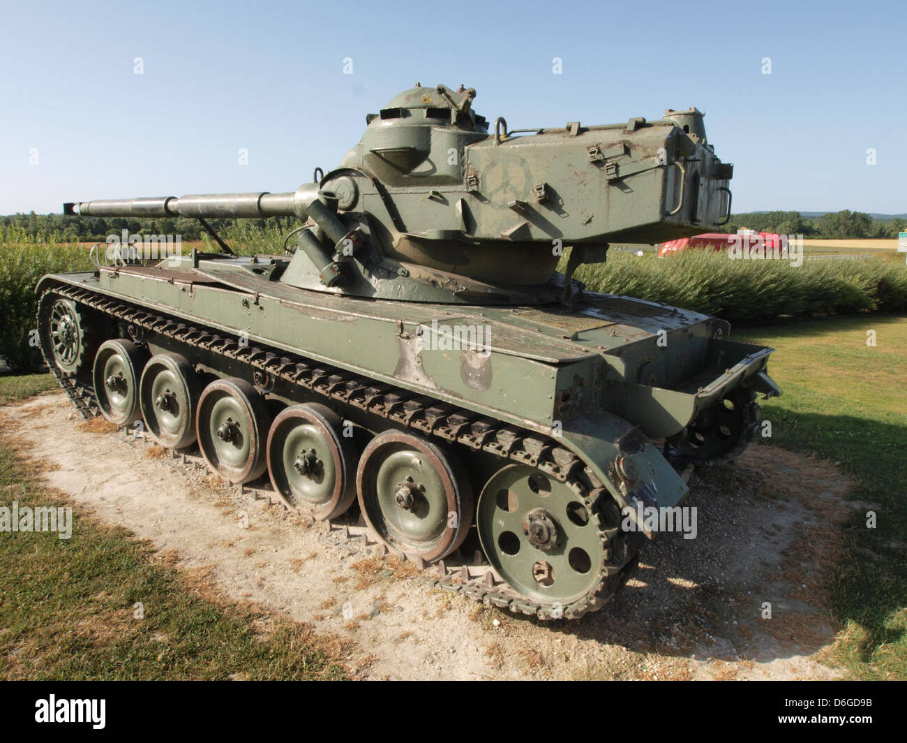 The AMX13 is a French light tank first developed in the 1950s. Here, it ...