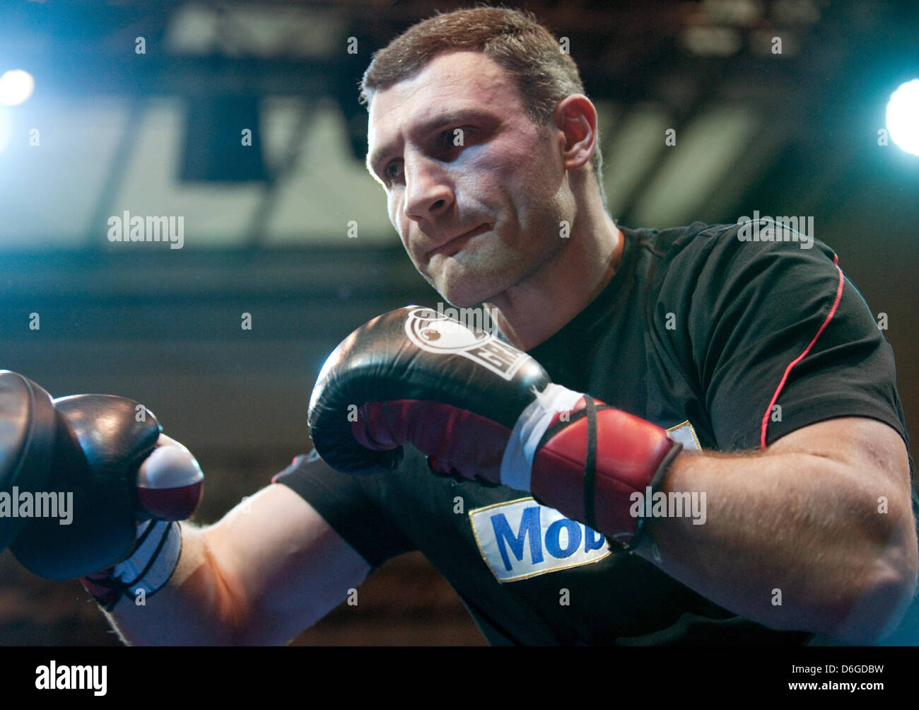 Ukrainian professional boxer Vitali Klitschko is pictured during a ...