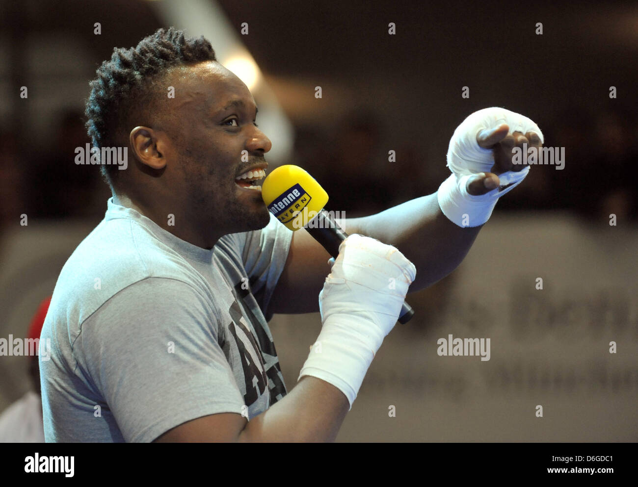 Zimbabwean-born British professional heavyweight boxer Dereck Chisora ...