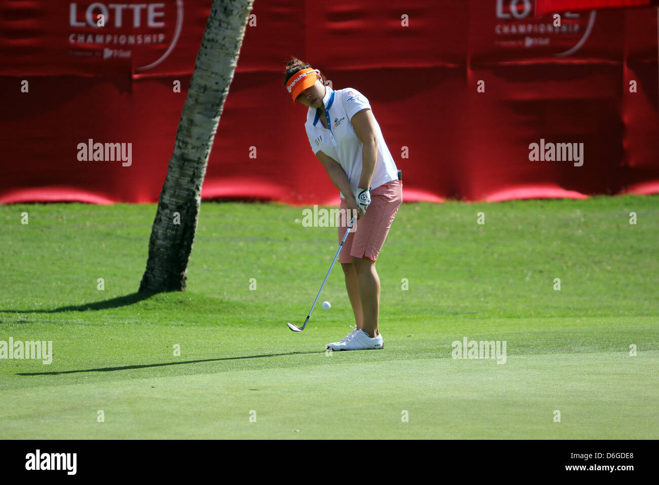 April 17, 2013 - Kapolei, HI, USA - April 17, 2013: Mindy Kim On chips ...