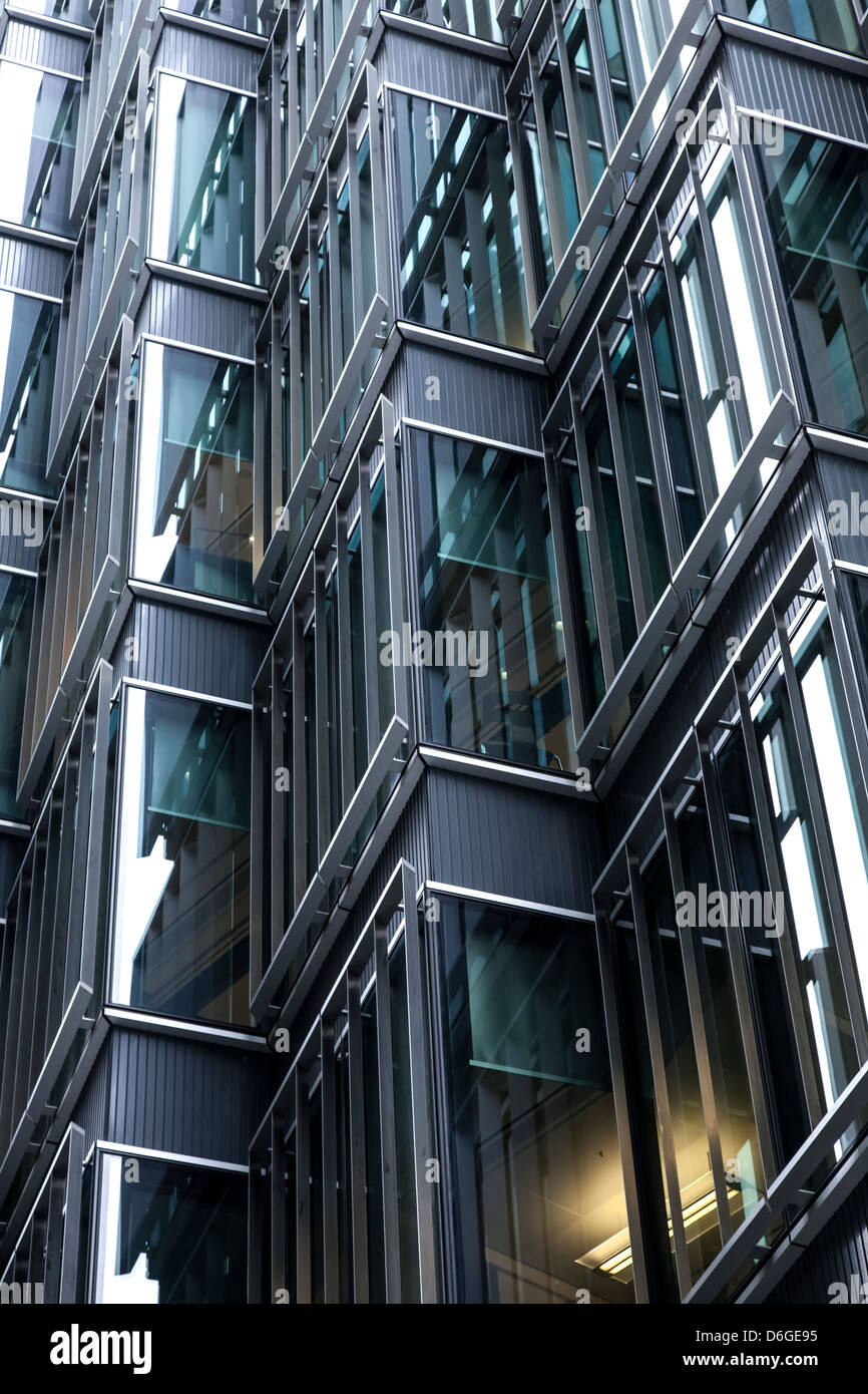 Reflective Modern Designed Office Buildings in London Stock Photo - Alamy