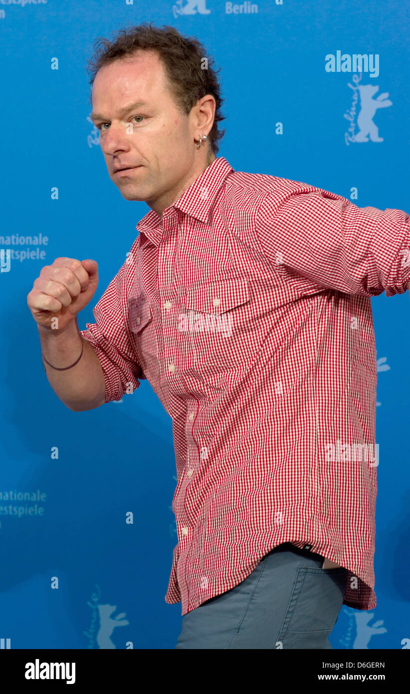 Director Stephen Elliott is posing at a photocall for the movie "Cherry ...