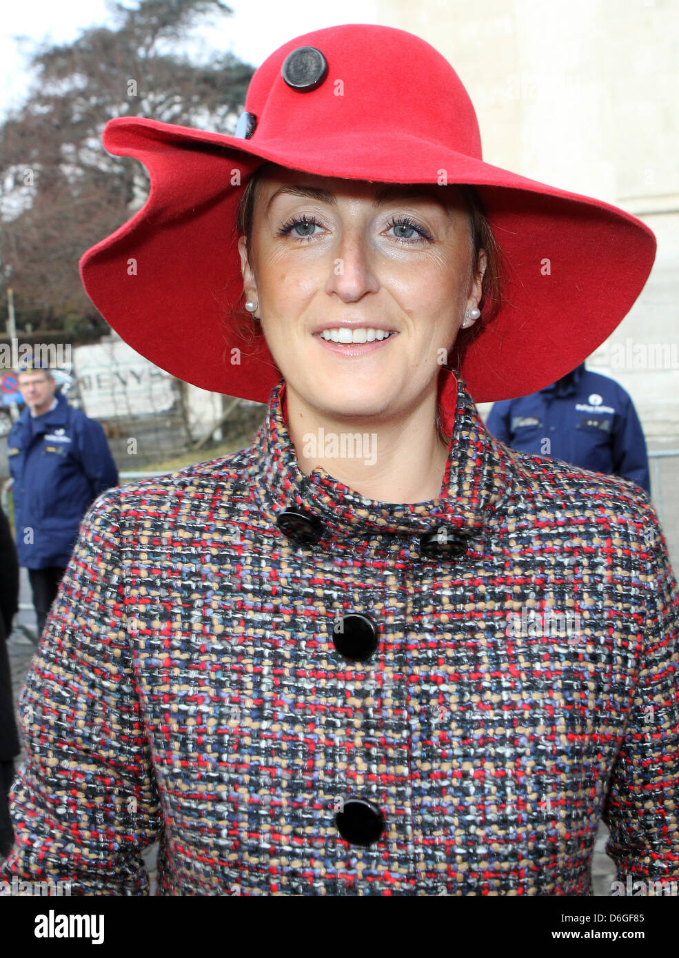 Princess Claire of Belgium attends the special mass to commemorate the ...