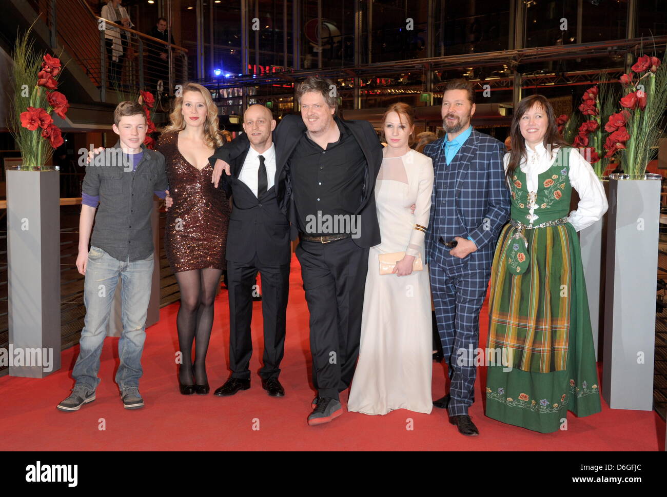 German director Matthias Glasner (C), actors Henry Stange (L-R), Maria ...