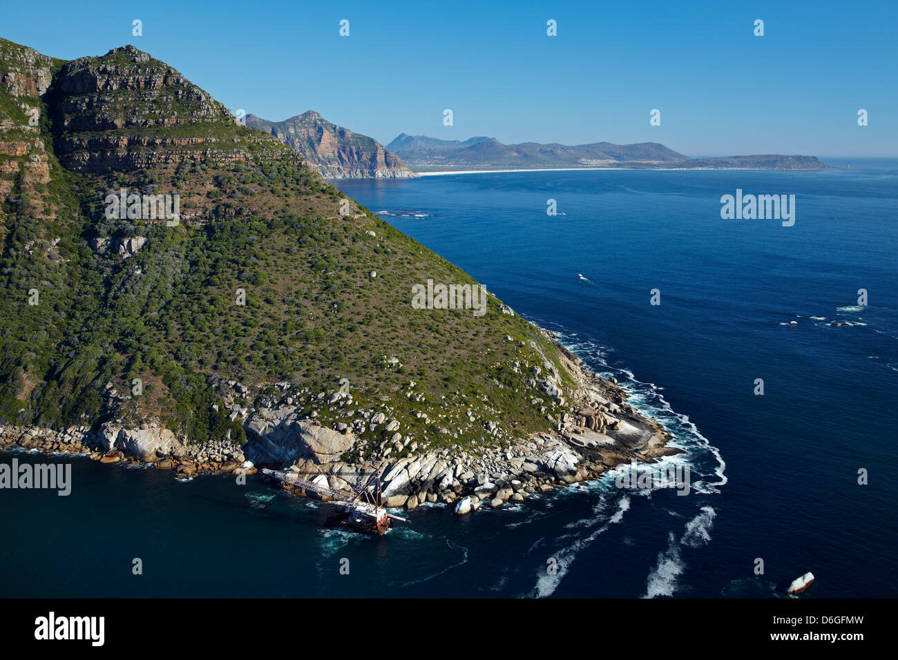 BOS 400 shipwreck (1994), Duiker Point, near Cape Town, South Africa ...