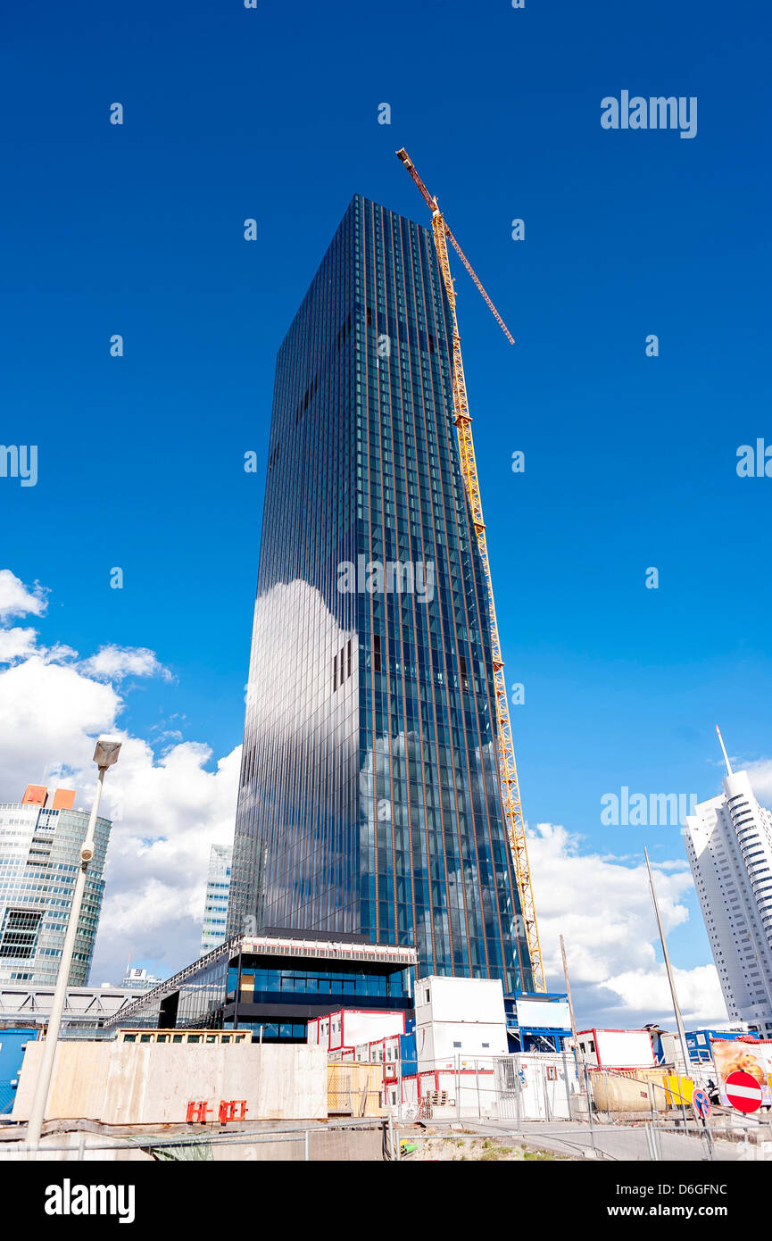 highest office building in Vienna, Austria, 22nd district Stock Photo ...