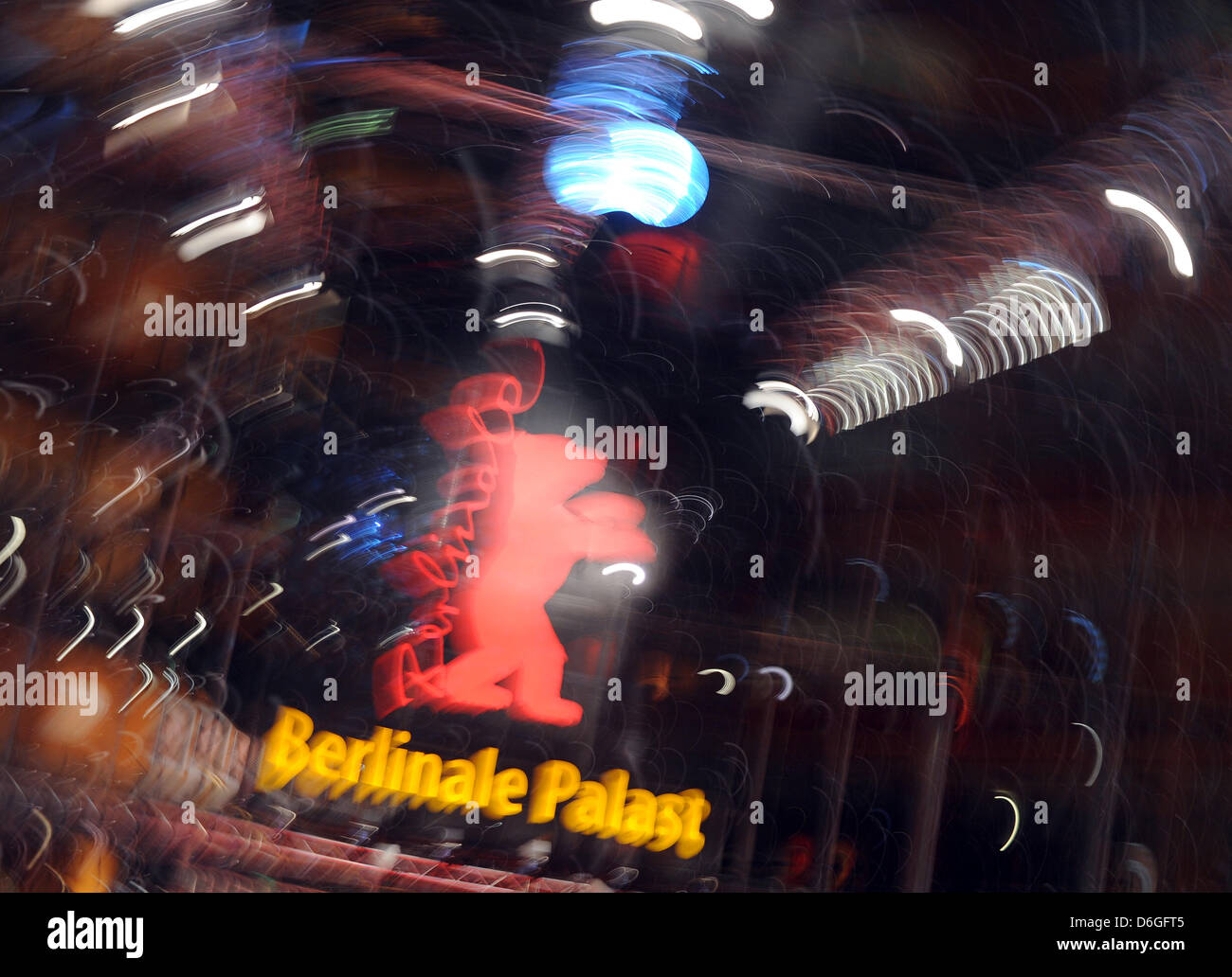 The logo and mascot of the Berlin Film Festival, Berlinale, is seen at ...