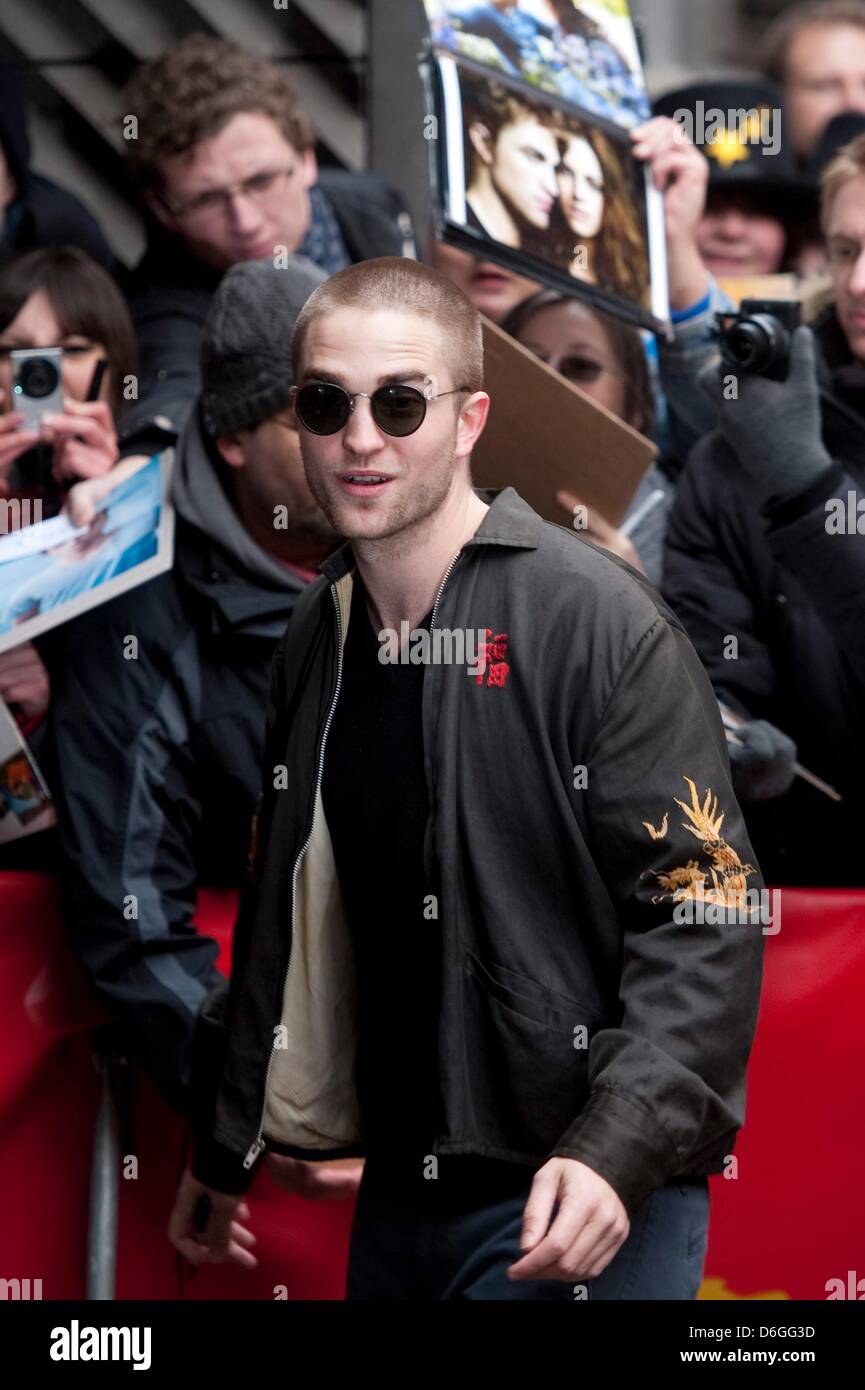 British actor Robert Pattinson arrives for the photocall of the movie ...