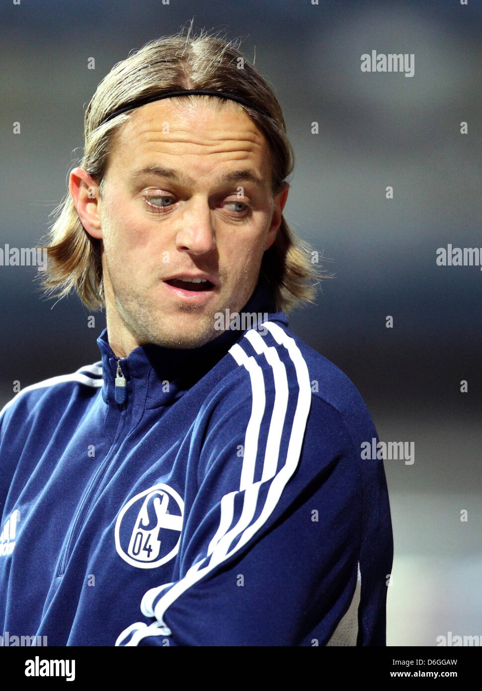 Schalke's goalkeeper Timo Hildebrand pictured during the Europa League ...