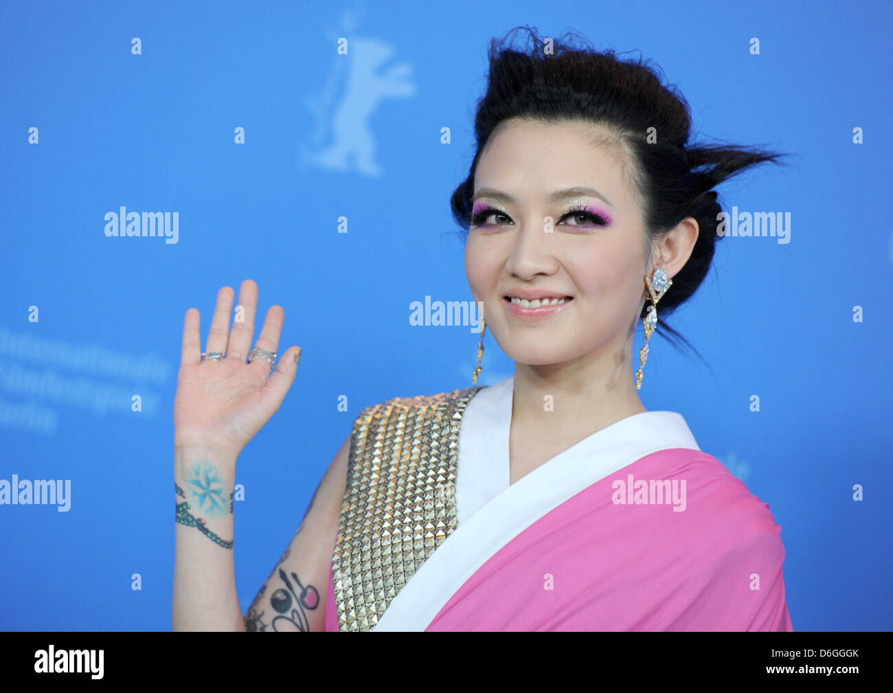 Actress Fan Hsiao Shuan attends the photocall of the movie 'Flying ...