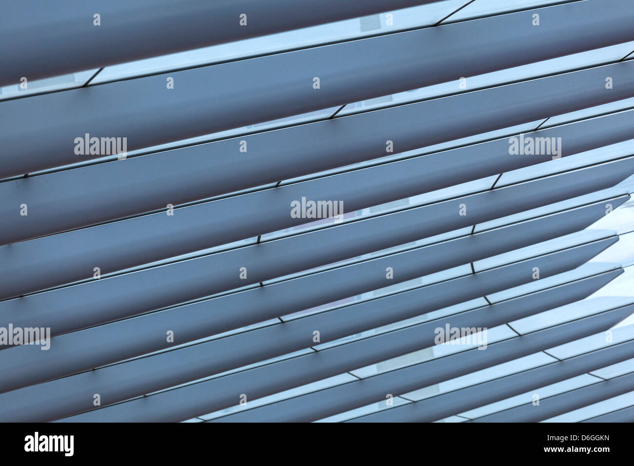 Roof of Covered Walkway Leading from North Greenwich Tube Station to ...