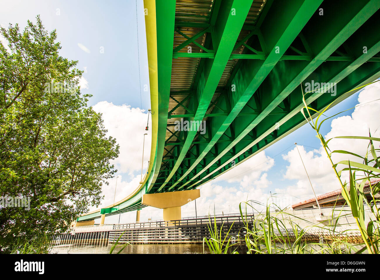 Freeway overpass in suburban landscape Stock Photo - Alamy