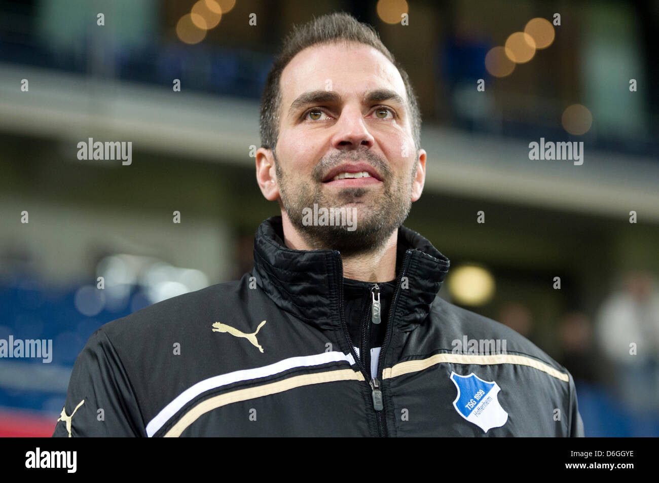 Hoffenheim coach Markus Babbel on the sidelines of the Bundesliga match ...