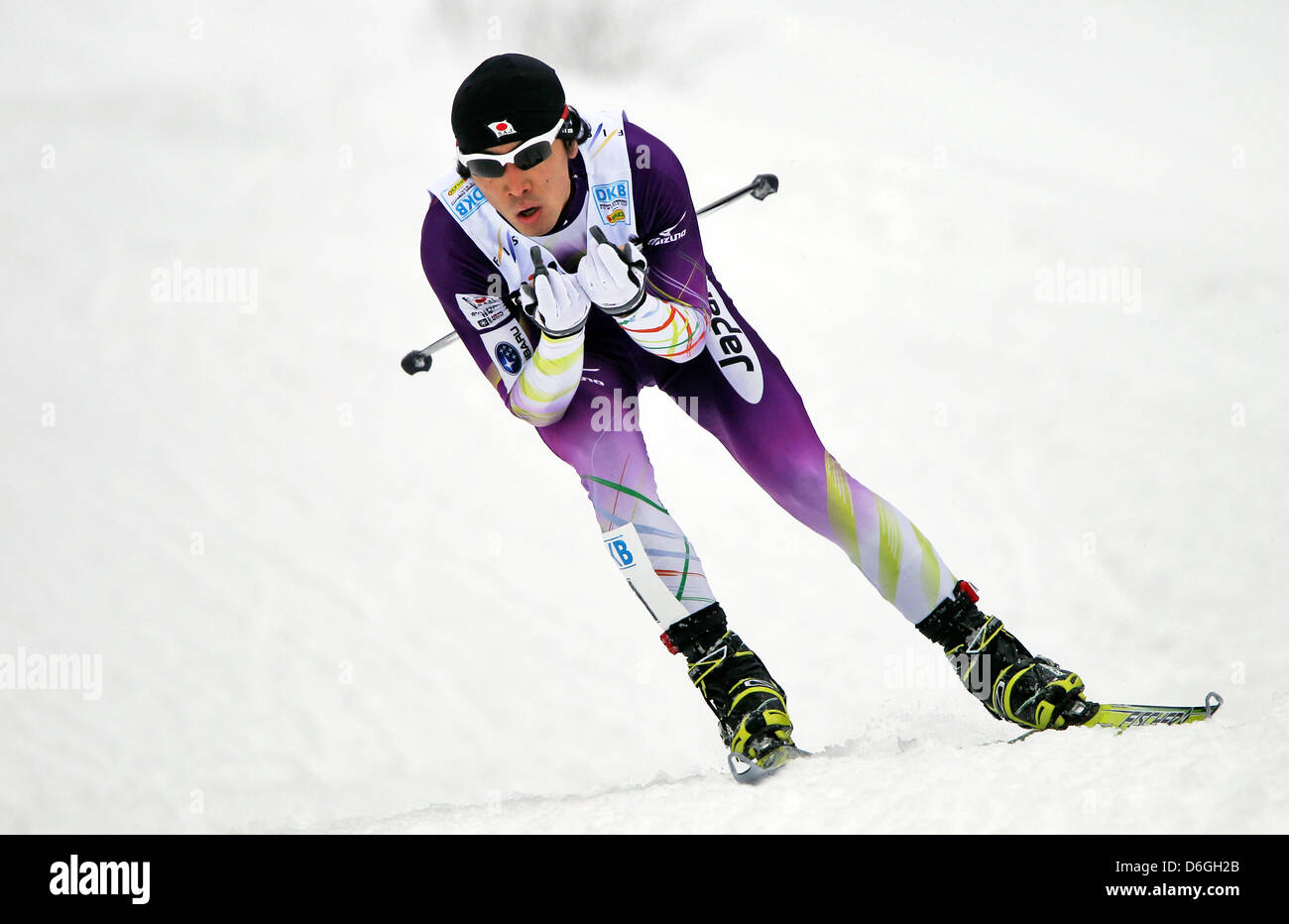 Japanese nordic combined skier Akito Watabe competes in the FIS nordic ...