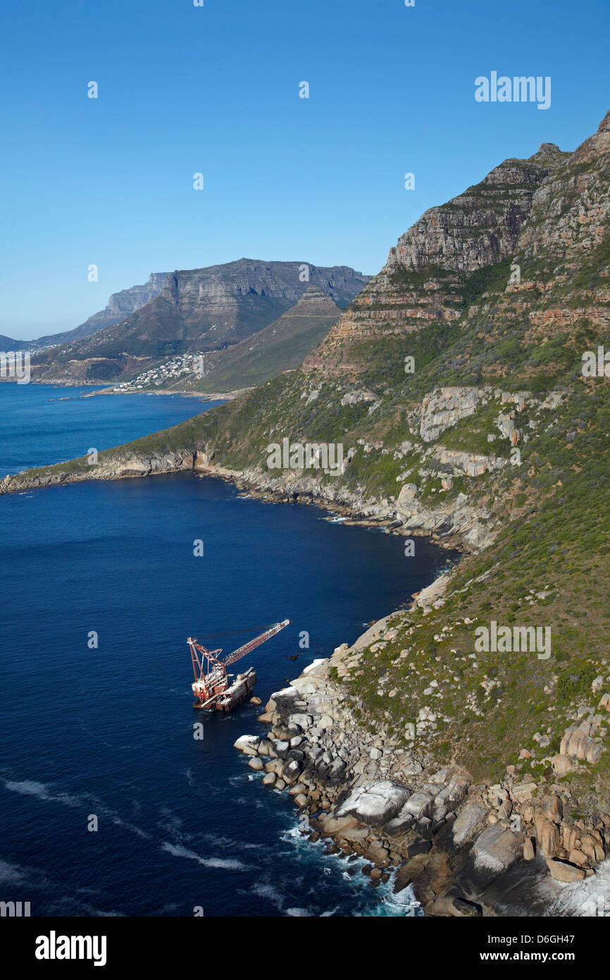 BOS 400 shipwreck (1994), Duiker Point, near Cape Town, South Africa ...