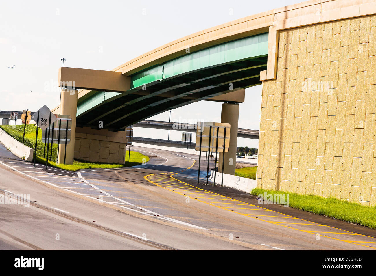 Ramp and overpass of freeway Stock Photo - Alamy