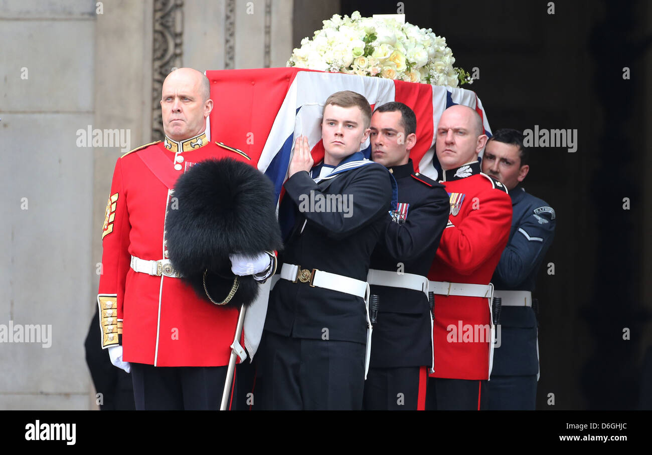 Former British Prime Minister Margaret Thatchers funeral at St Pauls ...