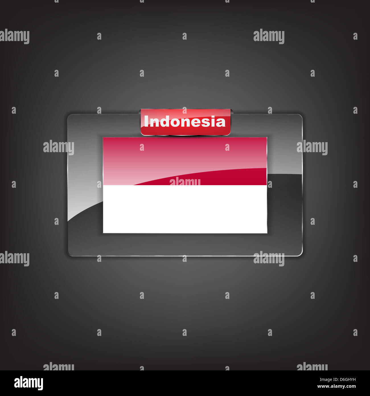 Indonesia flag button hi-res stock photography and images - Alamy