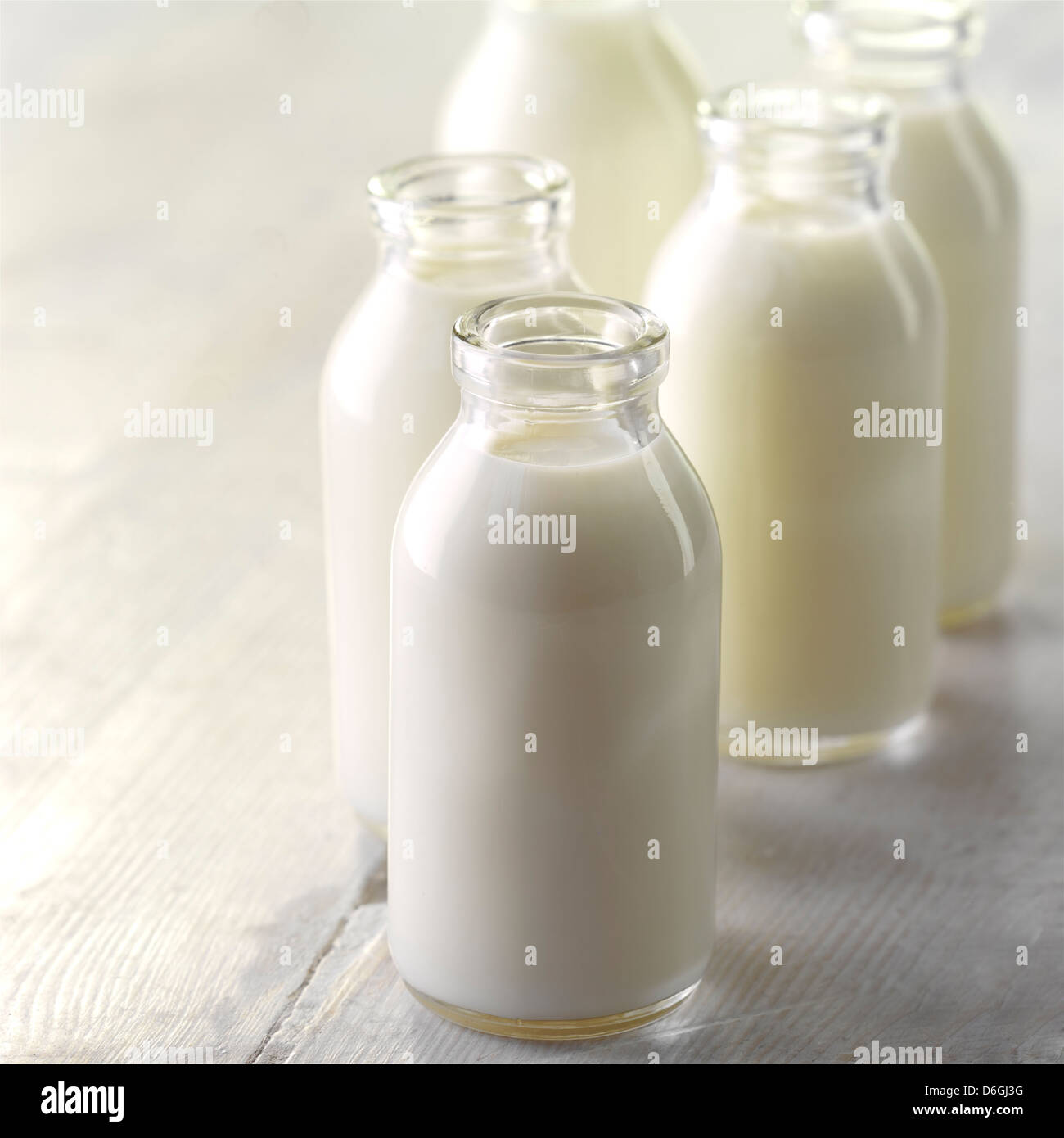 Bottles of Milk Stock Photo - Alamy