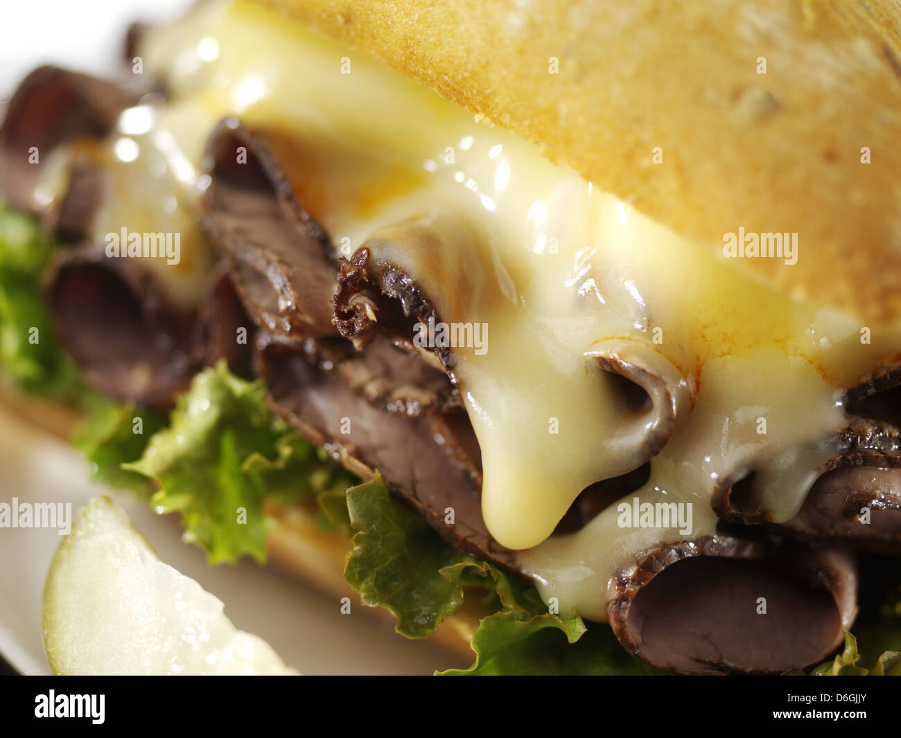 Roast Beef Melt Stock Photo - Alamy