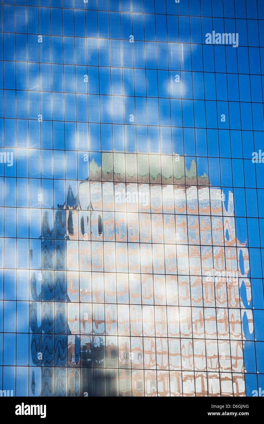 Building reflected in skyscraper windows Stock Photo - Alamy