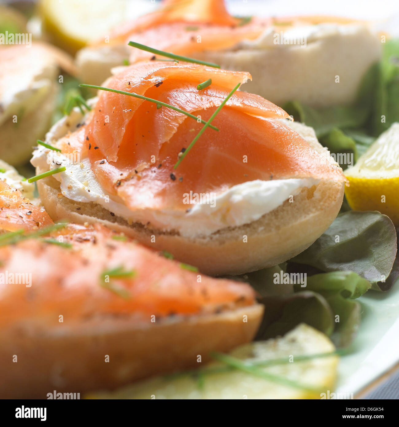 Smoked salmon cream cheese rolls hi-res stock photography and images ...