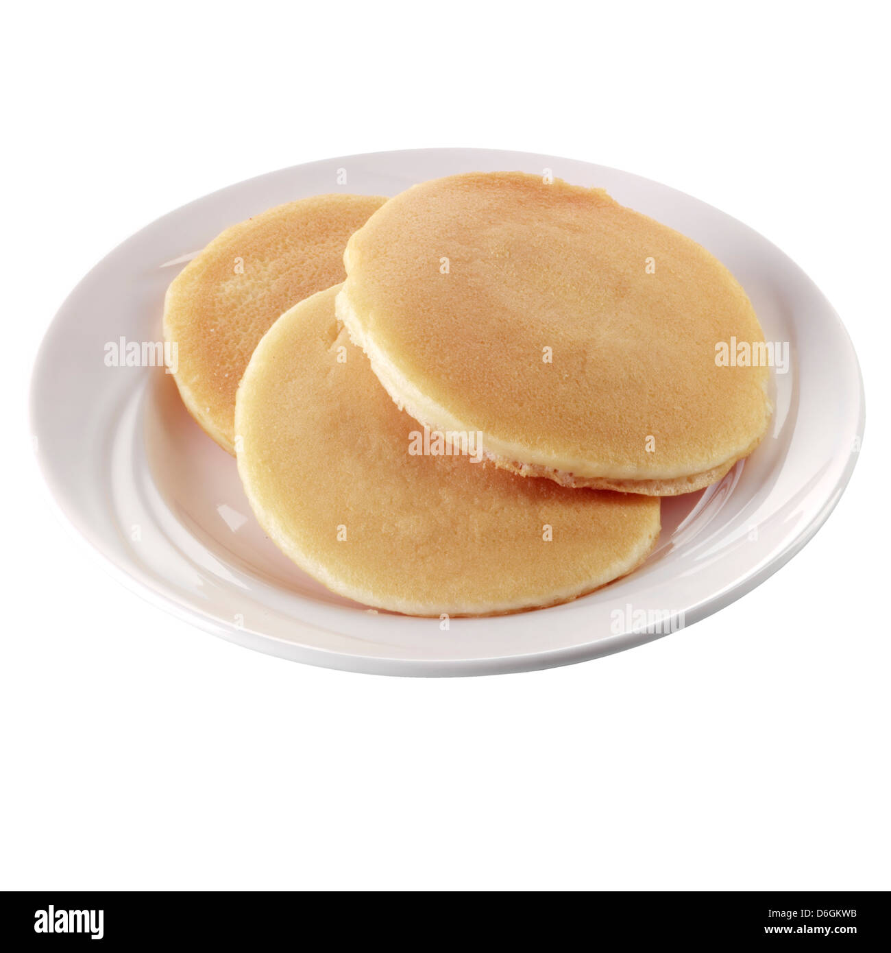 Food three golden pancakes hi-res stock photography and images - Alamy