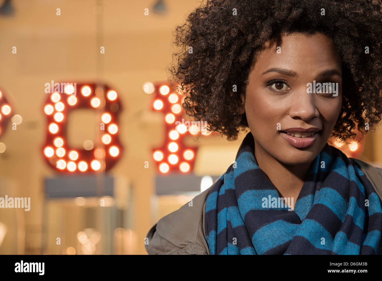 Close up of woman's curious face Stock Photo - Alamy