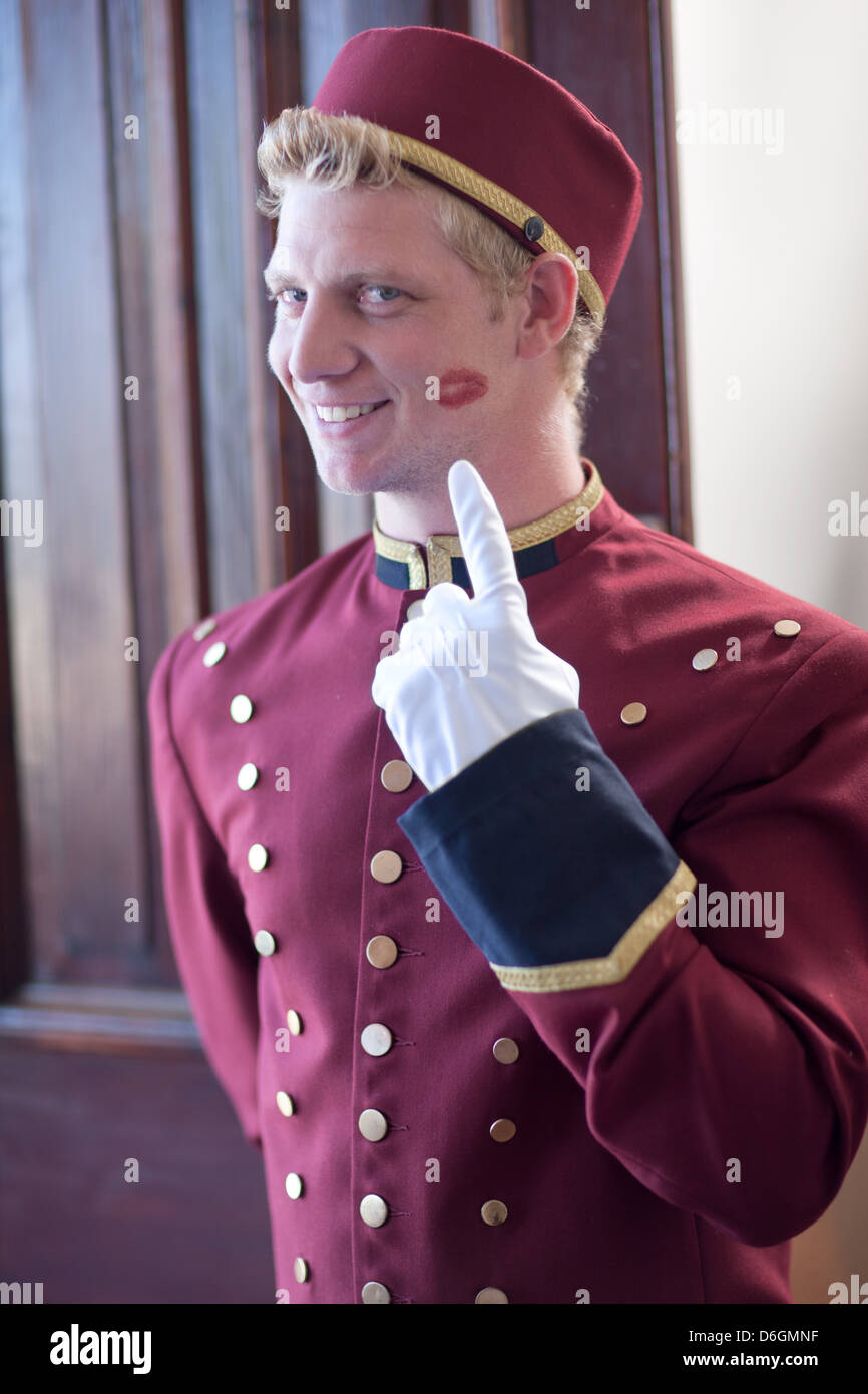 Bellhop boy hi-res stock photography and images - Alamy