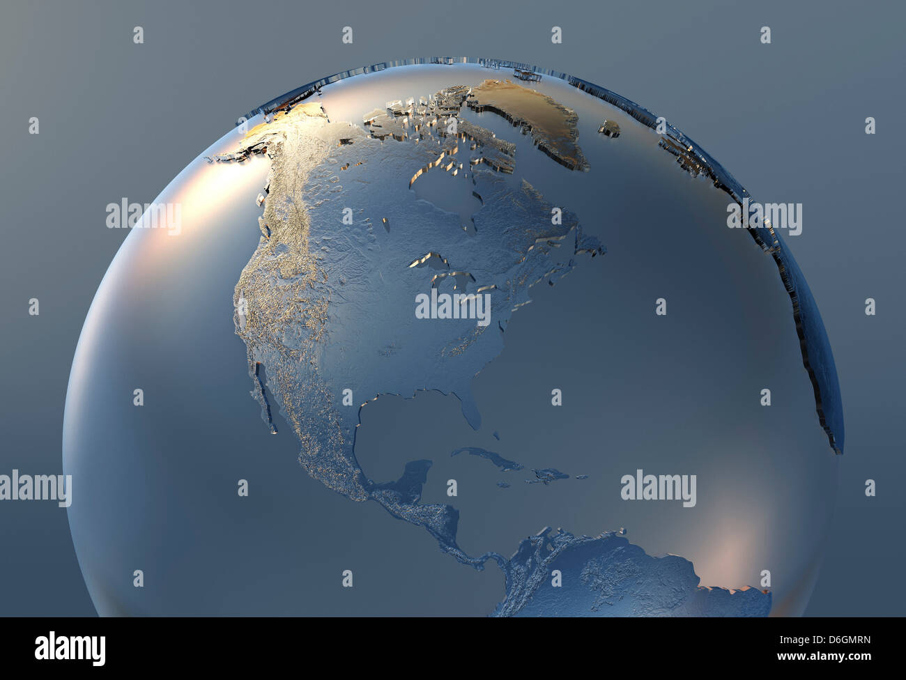 Silver globe hi-res stock photography and images - Alamy