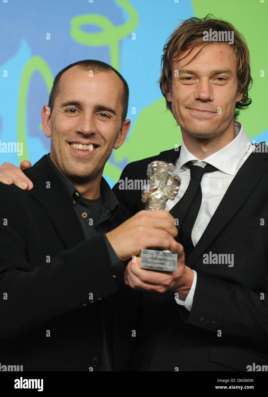 Danish director Nikolaj Arcel (L) and writer Rasmus Heisterberg pose ...