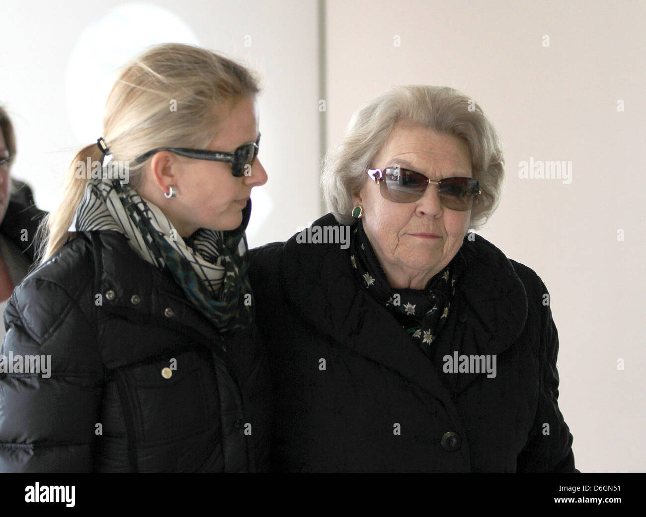 Queen Beatrix of The Netherlands and Princess Mabel arrive at the ...