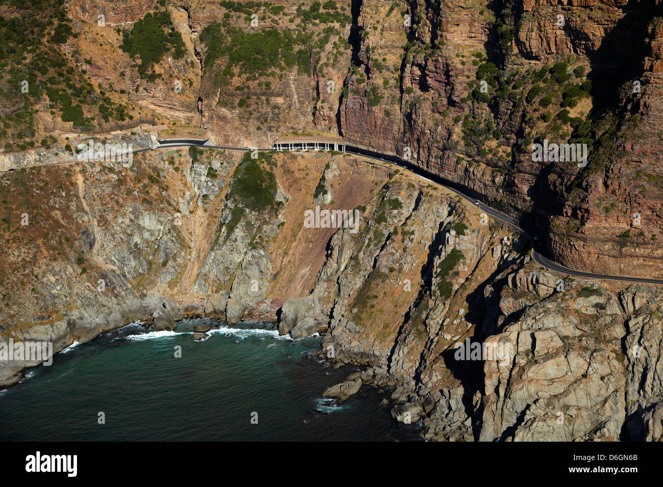 Chapman's Peak Drive, Cape Town, South Africa - aerial Stock Photo - Alamy