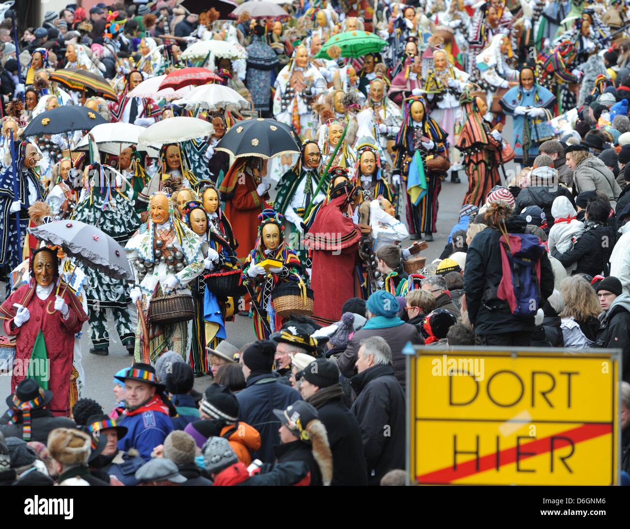 A so-called Federahannes, Biss and Gschell, fools characters from ...