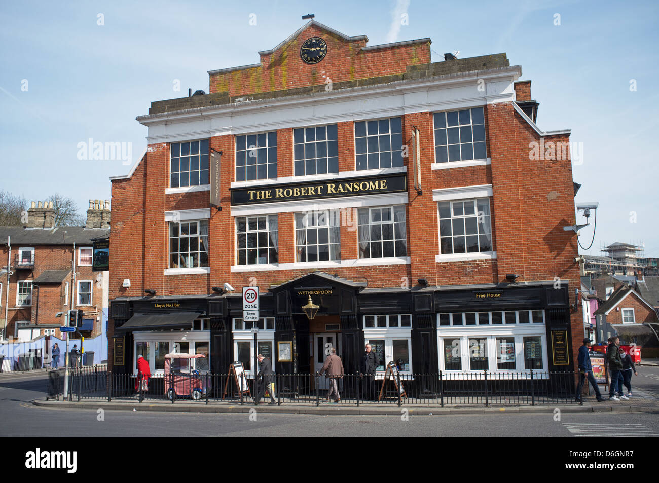 The Robert Ransome pub at former factory (Wetherspoons) Ipswich Suffolk ...