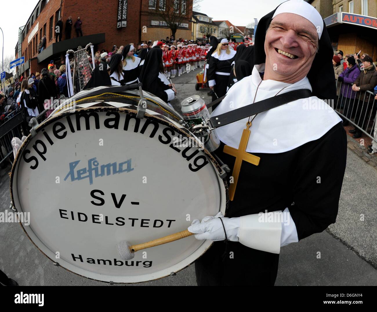 A man in a Nun's costume participates in Germany's northernmost ...