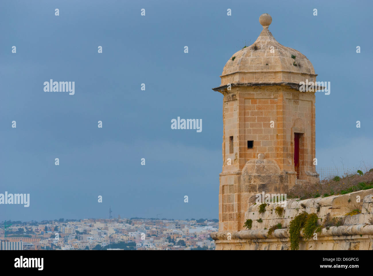 Tower on old fort in Valletta, Malta Stock Photo - Alamy