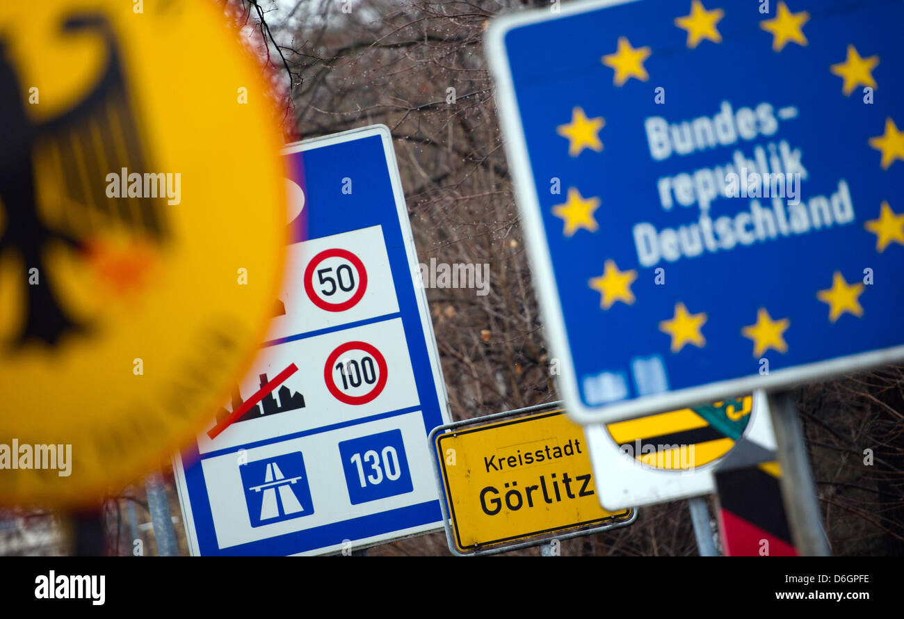 Polish german signs hi-res stock photography and images - Alamy