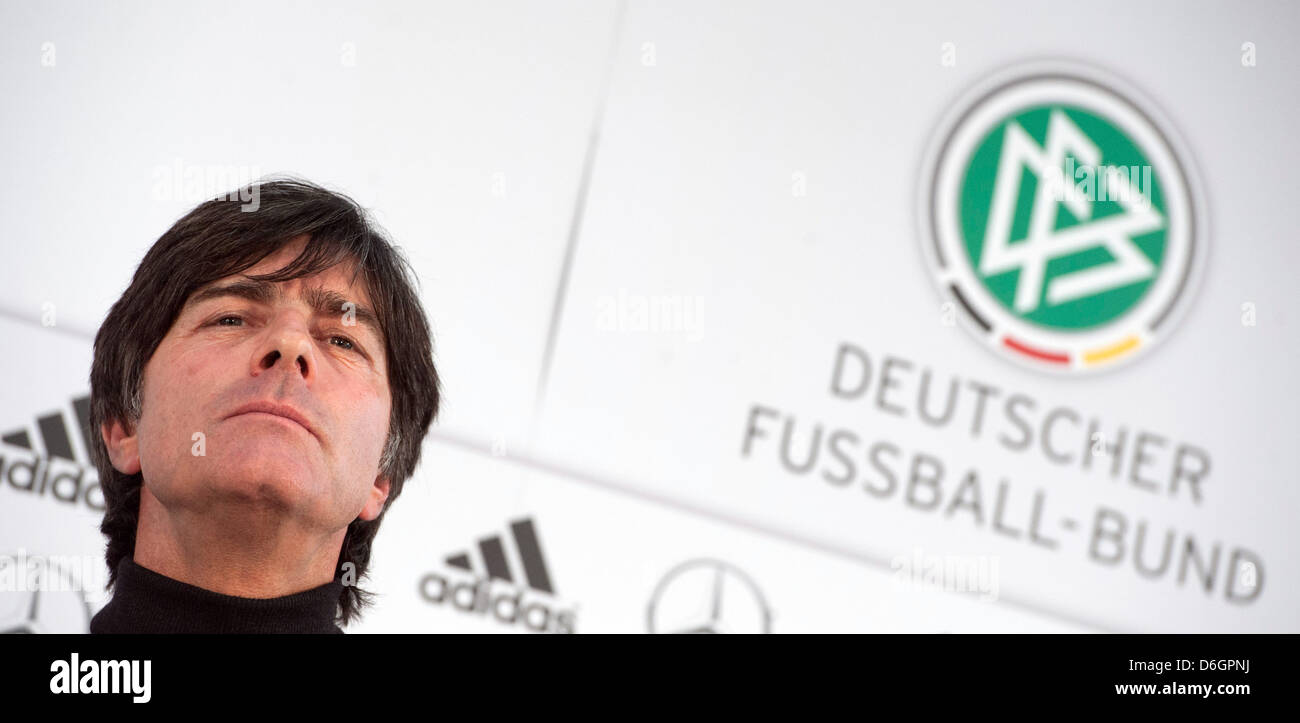 Head coach of the German national soccer team Joachim Loew is pictured ...