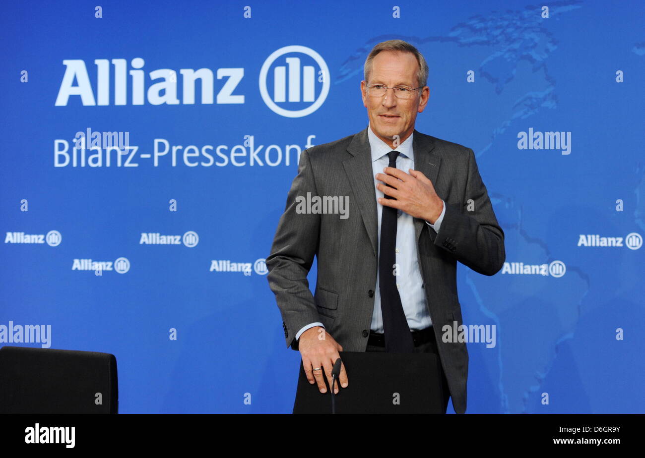 Der Vorstandsvorsitzende der Allianz SE, Michael Diekmann, kommt am ...