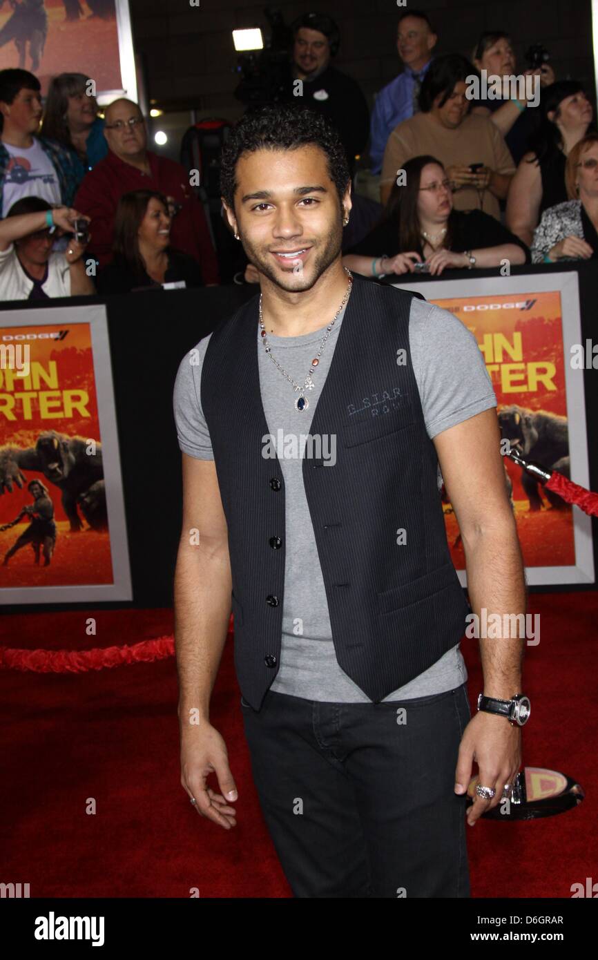 Actor Corbin Bleu attends the world premiere of 'John Carter' at Regal ...