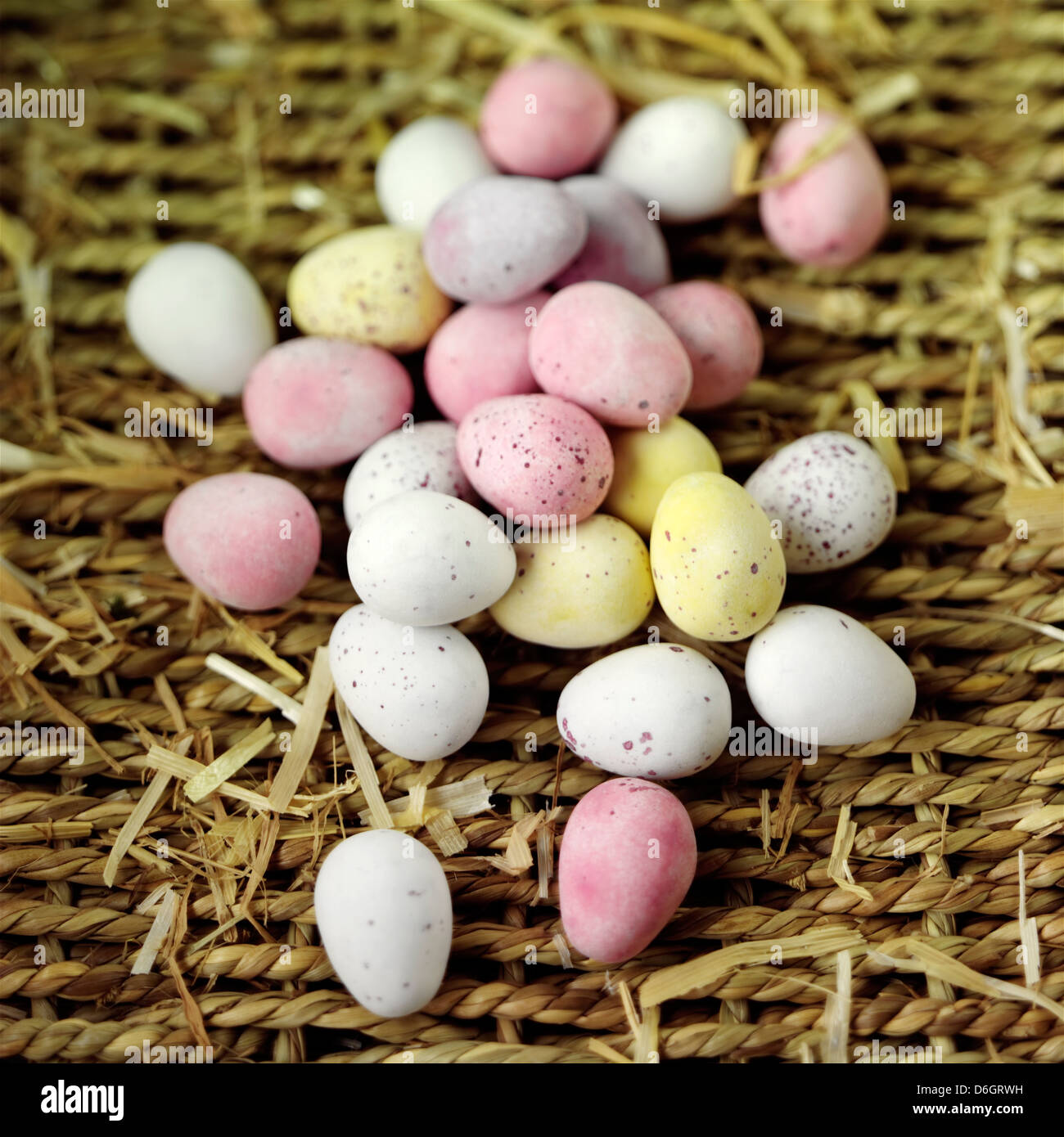 Multicoloured chocolate mini eggs Stock Photo - Alamy