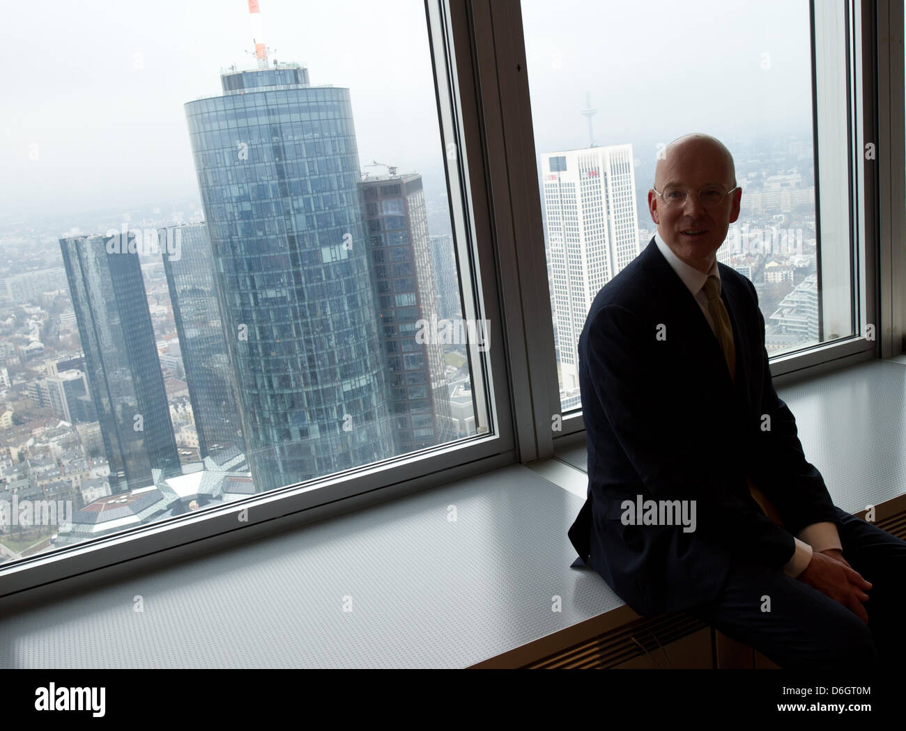 CEO of Commerzbank AG, Martin Blessing, poses for jounalists after a ...
