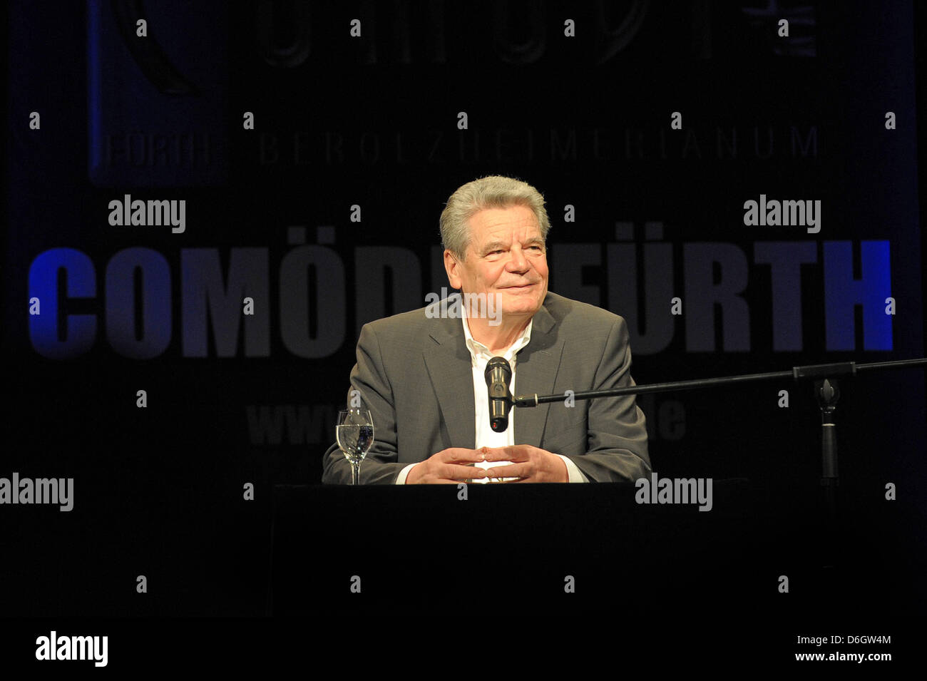 German President-elect Joachim Gauck smiles during a reading in the ...