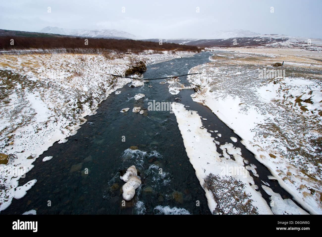 Snow melting into river hi-res stock photography and images - Alamy