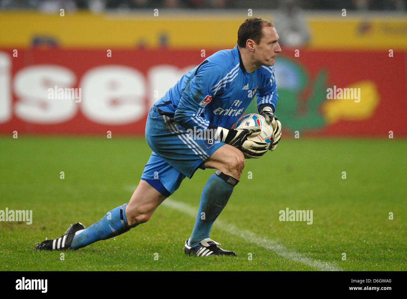 Hamburg's goalkeeper Jaroslav Drobny during the German Bundesliga match ...