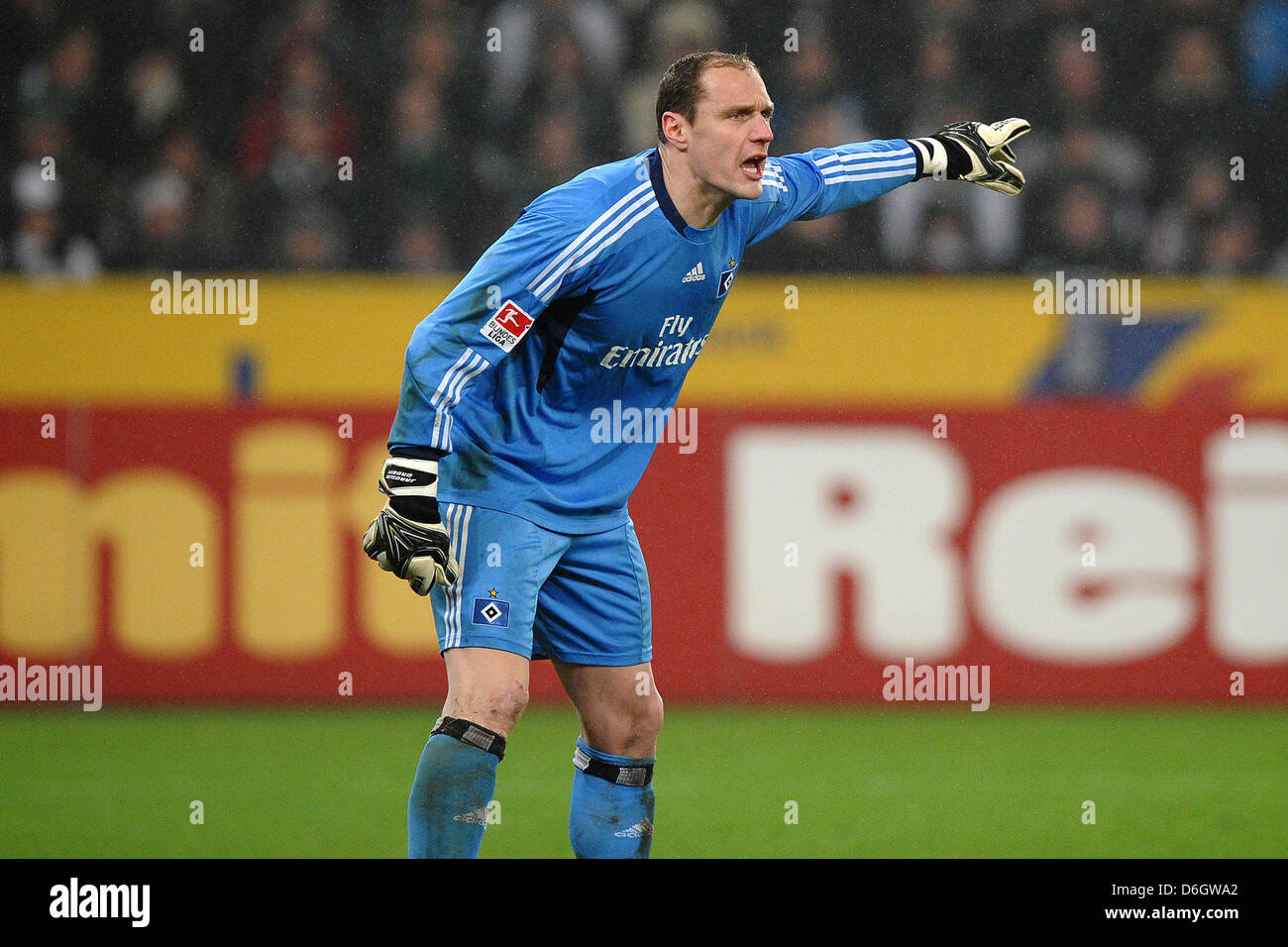 Hamburg's goalkeeper Jaroslav Drobny during the German Bundesliga match ...