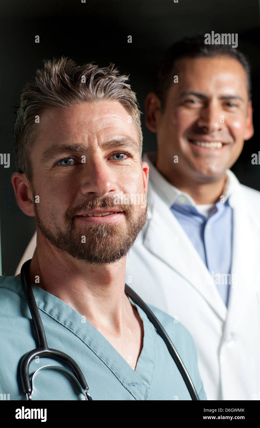 Doctors smiling together Stock Photo - Alamy