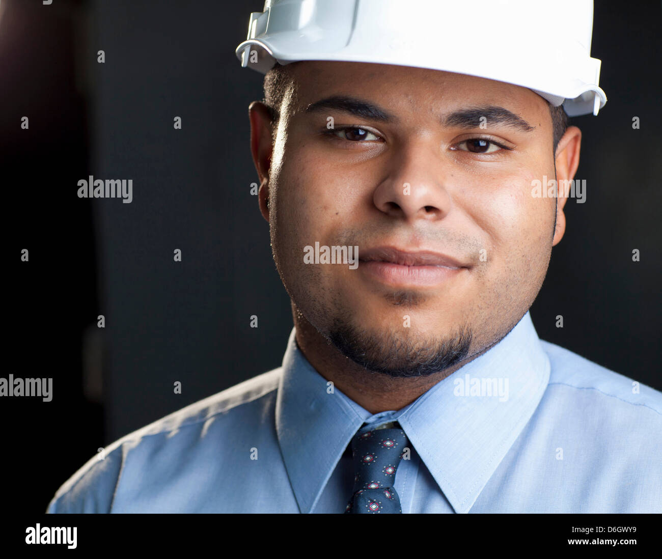 Industrial worker?s smiling face Stock Photo - Alamy