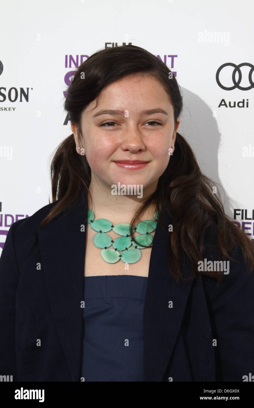 Actress Amara Miller attends the 27th Annual Film Independent Spirit ...